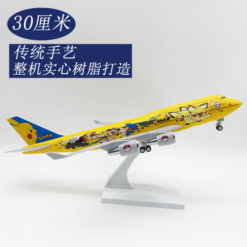 Boeing 747 ANA Pokémon Jet – Scale 1:150 – 30 cm – Resin – Special Liv ...